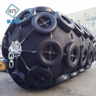 China Yokohama Pneumatic Marine Rubber Fender with Chain Tire Net 1.0x1.5m for Ship Docking for sale