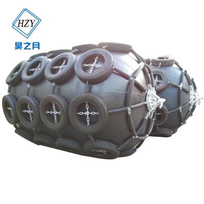 China Inflatable Pneumatic Ship Rubber Fender 0.05MPa Yokohama Floating Marine Fender for sale