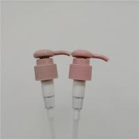 China Pink Color BPA Free Portable 24mm Lotion Pump Ribbed Closure for sale