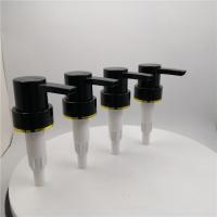 China 33/410mm Plastic Bottle Pump , Lotion Dispenser Pump Replacement With Gold Around for sale