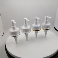 China Cosmetic 33/410 1.5cc Shampoo Dispenser Pump With Gold Around Edge for sale