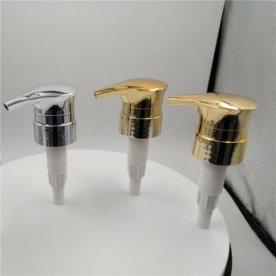China Safety Material 28mm Shampoo Dispenser Pump Electroplated for sale