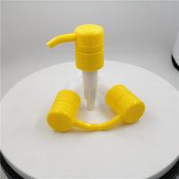 China Rust Proof Plastic 28mm Dish Soap Dispenser Pump Yellow Color for sale