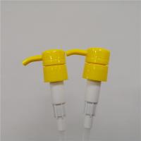 China Rust Proof Plastic 28mm Dish Soap Dispenser Pump Yellow Color for sale