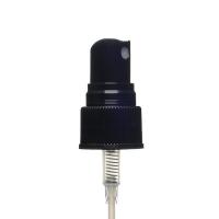 China Black Ribbed SGS Certificate 18mm Fine Mist Sprayer For Cosmetic Bottle for sale