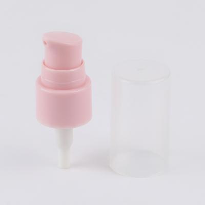 China Pink Color Portable Hand Cream Pump Dispenser , Plastic Treatment Pump 18/410 for sale