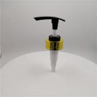 China SGS Approval 33/410 Hand Wash Bottle Pump , Liquid Sanitizer Pump With Gold Closure for sale