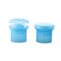 China Various Volume Cosmetic 28mm Plastic Bottle Flip Top Cap Round Shape for sale