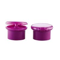 China Various Volume Cosmetic 28mm Plastic Bottle Flip Top Cap Round Shape for sale