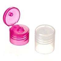China Durable Round SGS Approval Flip Top Bottle Caps , 24 410 Dispensing Cap Plastic for sale