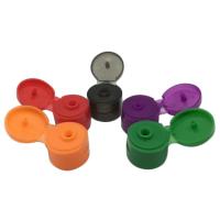 China SGS 24mm Cylinder Bottle Flip Top Cap , 24 410 Flip Top Cap For Water Bottle Smooth Closure for sale