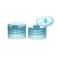 China Blue Smooth Closure 28mm Flip Top Bottle Caps For Empty Bottle for sale