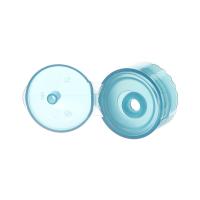 China Blue Smooth Closure 28mm Flip Top Bottle Caps For Empty Bottle for sale