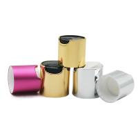 China Rust Proof Aluminum 24mm Disc Top Flip Cap For Shampoo Bottle for sale