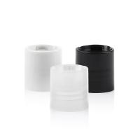 China Black And White Non Spill 20/410 Disc Top Cap For Shampoo Bottle for sale
