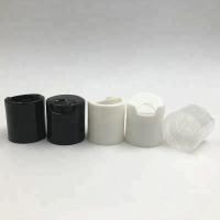 China Black And White Non Spill 20/410 Disc Top Cap For Shampoo Bottle for sale