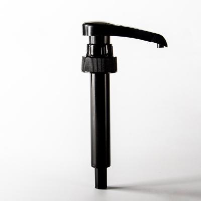China Black 38mm SGS Syrup Bottle Pump , Chocolate Syrup Pump For Container for sale