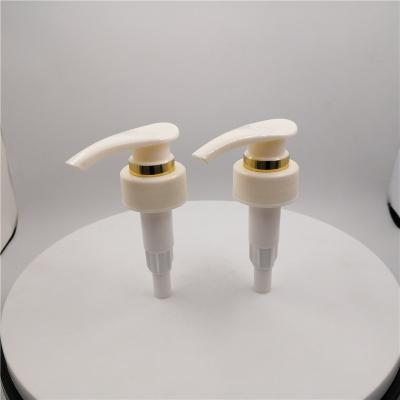 China 1.5cc Screw Lock Plastic Bottle Pump , 28mm Pump Cap With Ribbed Closure for sale