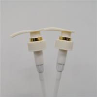 China 1.5cc Screw Lock Plastic Bottle Pump , 28mm Pump Cap With Ribbed Closure for sale
