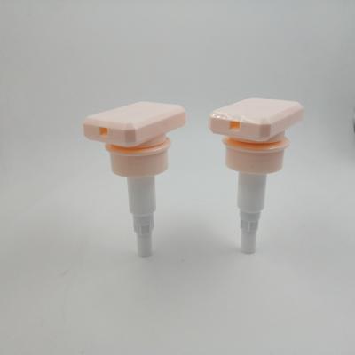 China Light Pink Various Volume 33/410 Cosmetic Pump Dispenser For Bathroom for sale