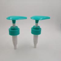 China Non Spilling 33mm Lotion Bottle Pump , Green Soap Pump  For Home Care Products for sale