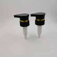 China Screw Type 33mm 1.5ml/T Dosage Black Lotion Pump For Liquid Bottle for sale