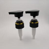 China Screw Type 33mm 1.5ml/T Dosage Black Lotion Pump For Liquid Bottle for sale