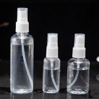 China Multi Use 100ml Transparent Plastic Spray Pump Bottle For Makeup for sale