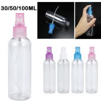 China Multi Use 100ml Transparent Plastic Spray Pump Bottle For Makeup for sale