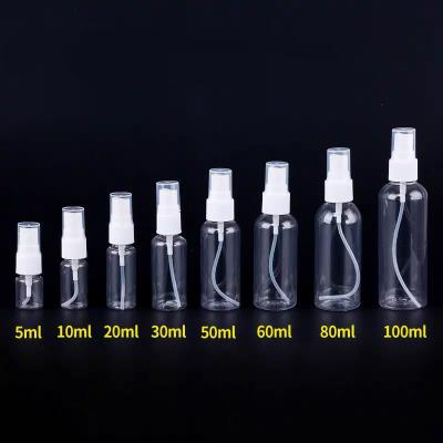 China Refillable Clear Plastic Spray Pump Bottle , 50ml Pump Spray Bottle For Skincare Water for sale