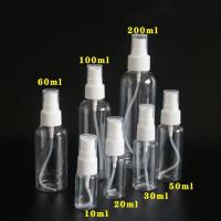 China Refillable Clear Plastic Spray Pump Bottle , 50ml Pump Spray Bottle For Skincare Water for sale