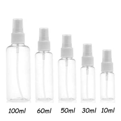 China Customized Color Plastic Pump Spray Bottles 10ml 30ml 50ml 60ml 100ml for sale