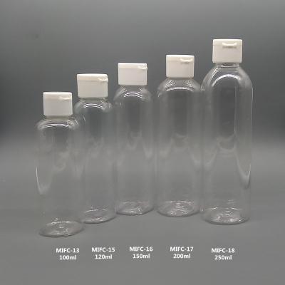 China 30ml 60ml 100ml Flip Top Plastic Bottles , PET Plastic Bottle For Skin Care Products for sale
