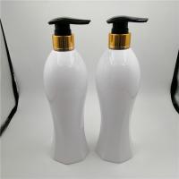 China Non spill 33/410 Plastic Dispenser Bottles With Pump , 500ml White Pump Bottle for sale