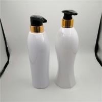 China Non spill 33/410 Plastic Dispenser Bottles With Pump , 500ml White Pump Bottle for sale