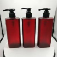 China Recyclable Non Refillable 33/410 16 Oz Plastic Pump Bottles Red Color for sale