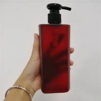 China Recyclable Non Refillable 33/410 16 Oz Plastic Pump Bottles Red Color for sale