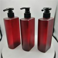 China Recyclable Non Refillable 33/410 16 Oz Plastic Pump Bottles Red Color for sale