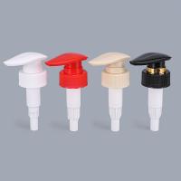 China Colorful 3.5cc Screw Lock Plastic Bottle Pump With Ribbed Closure for sale