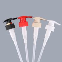 China Colorful 3.5cc Screw Lock Plastic Bottle Pump With Ribbed Closure for sale