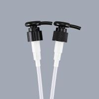 China 24 / 410mm Shampoo Replacement Bottle Dispenser Pump Ribbed Smooth for sale