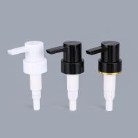 China Shampoo Bottle 28mm Lotion Dispenser Pump Black And White Screw Twist Lock for sale