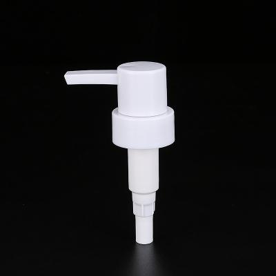 China Shampoo Bottle 28mm Lotion Dispenser Pump Black And White Screw Twist Lock for sale