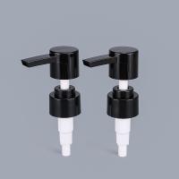 China Shampoo Bottle 28mm Lotion Dispenser Pump Black And White Screw Twist Lock for sale