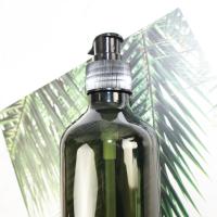 China Manufacturer Wholesale Brown Gray 300ml Transparent Empty PET Plastic Shampoo Bottle With Pump Cap for sale