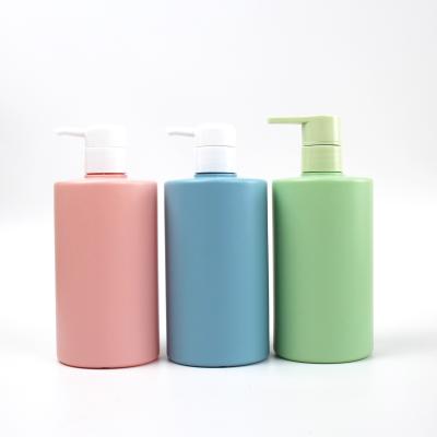 China 500ml  HDPE cosmetic bottle hand wash Body Milk bottle empty plastic bottles for shampoo and conditioner for sale