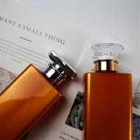 China Orange 800ml Square Shampoo Bottle Offset Printing for sale