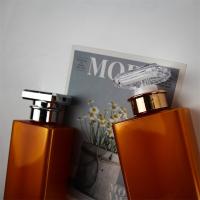 China Orange 800ml Square Shampoo Bottle Offset Printing for sale