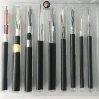 China PE Jacket GYXTW 12-Core Fiber Optic Cable Outdoor Dielectric Communication Cable with Steel Tape Armor for sale