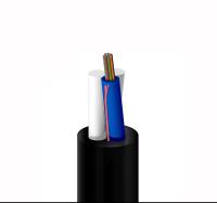 China Black ADSS Fiber Optic Cable Mini ASU 7.0mm Aerial with 120M Span and G652D Fiber for Telecom Communication for sale